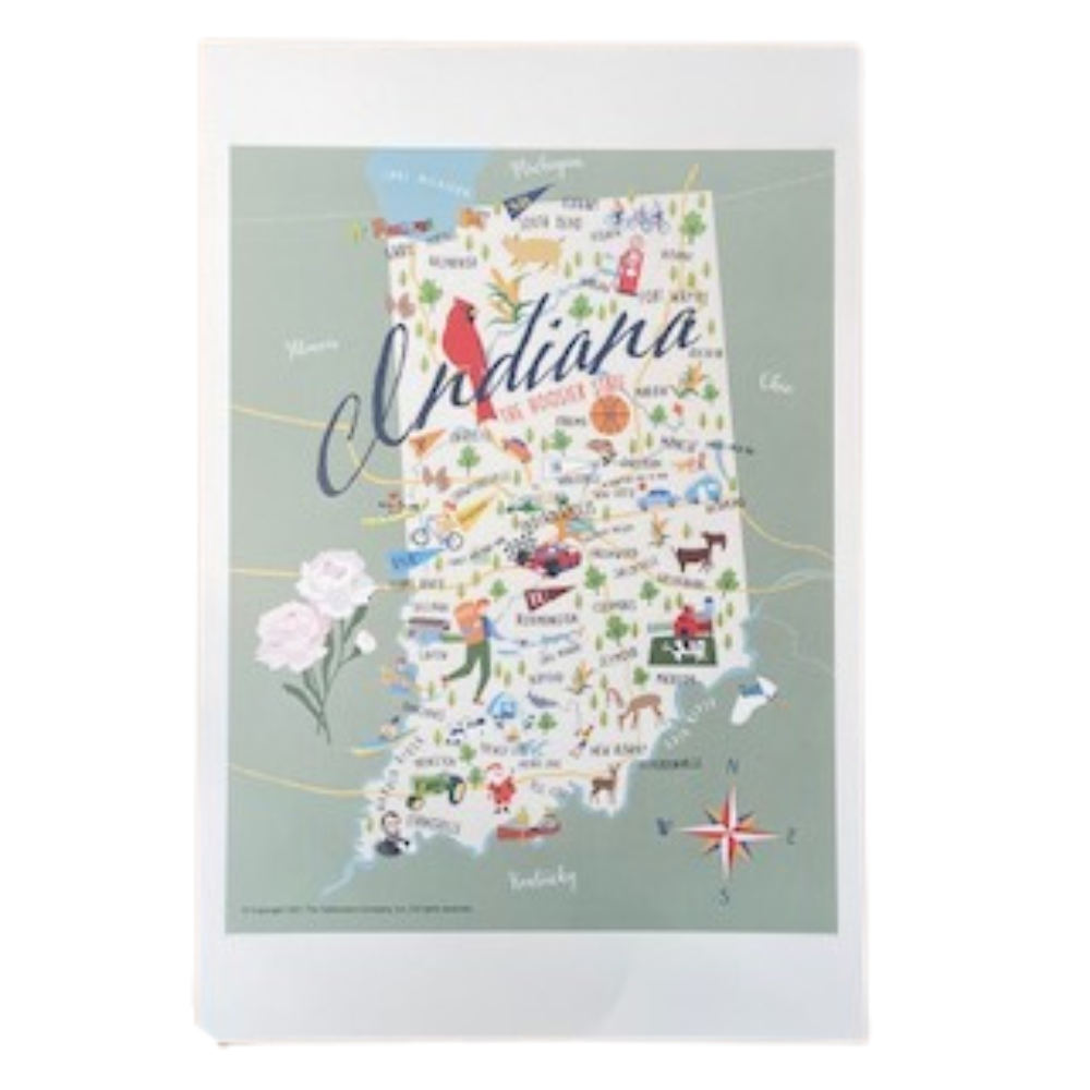 Indiana Map Print – Indiana Gifts