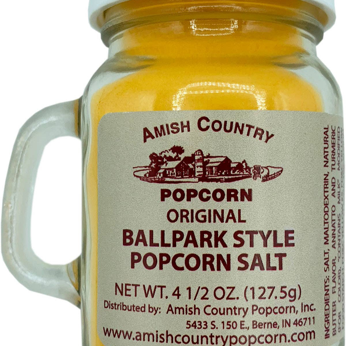4.5oz Bottle of Ballpark-Style Popcorn Salt – Indiana Gifts
